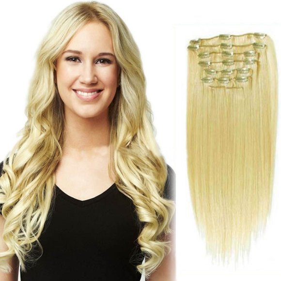 Accessories | Full Head 8 Piece 26 Inch 8 Clip Ons Straight Hair ...